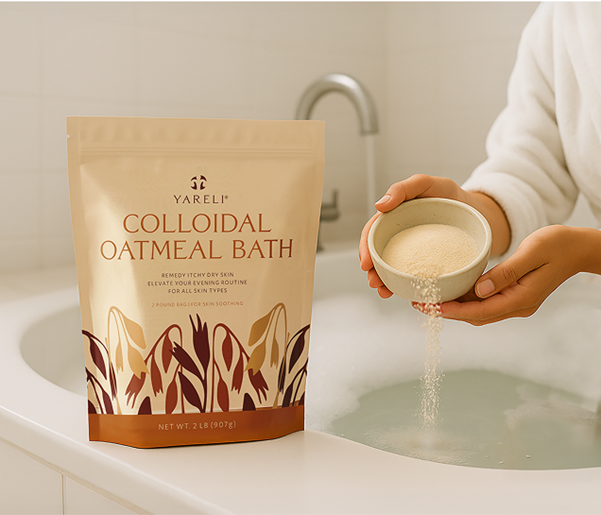 Colloidal Oatmeal Bath, 2lb – Yareli Wellness
